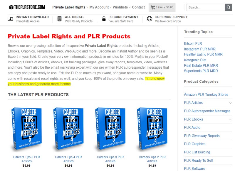 ThePLRStore Review: Is It a Great Source for PLR Stuff?